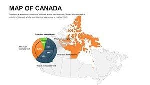 Editable Canada PowerPoint Maps Template for Presentation