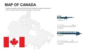 Editable Canada PowerPoint Maps Template for Presentation