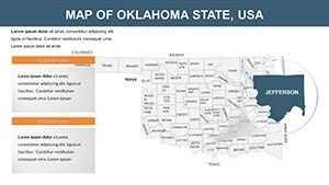 USA States PowerPoint Maps of Oklahoma Template: Download PPT