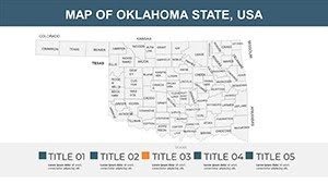 USA States PowerPoint Maps of Oklahoma Template: Download PPT