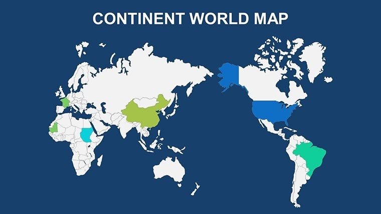 Modern World PowerPoint Maps Template