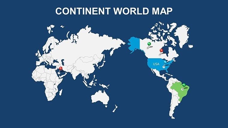 Modern World PowerPoint Maps Template