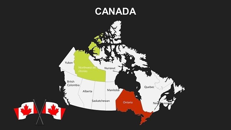 Province Canada PowerPoint maps | ImagineLayout.com