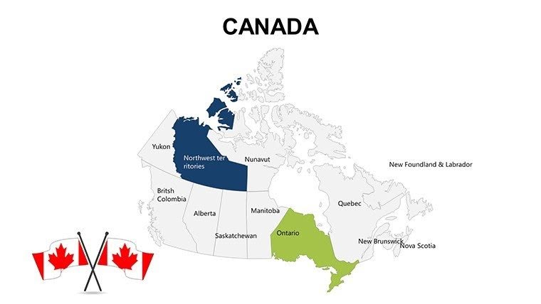 Province Canada PowerPoint maps | ImagineLayout.com