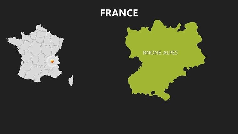 France Regions PowerPoint Maps: Download PPT