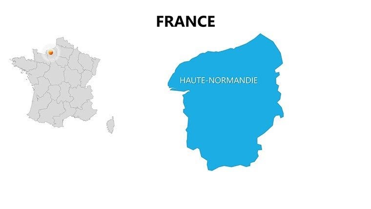 France Regions PowerPoint Maps: Download PPT