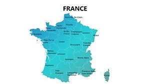 France Regions PowerPoint Maps: Download PPT