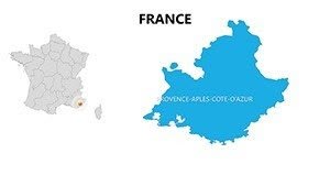 France Regions PowerPoint Maps: Download PPT