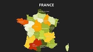 France Regions PowerPoint Maps: Download PPT