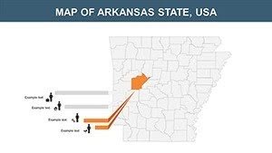 USA Arkansas with Counties PowerPoint Maps | Professional Presentation