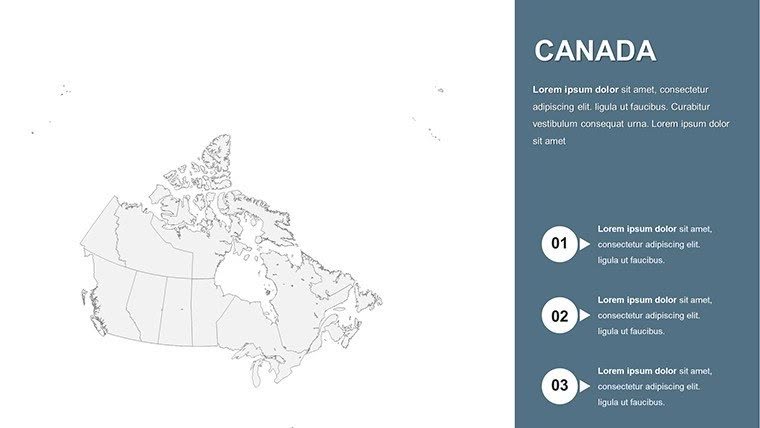 Canada Provinces PowerPoint Maps Template