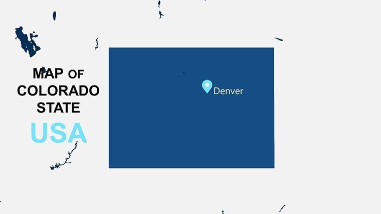 USA State Colorado Counties PowerPoint Maps Template