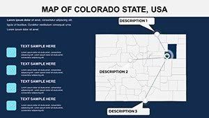 USA State Colorado Counties PowerPoint Maps Template