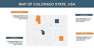 USA State Colorado Counties PowerPoint Maps Template