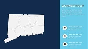 USA State Connecticut Counties PowerPoint Maps Presentation