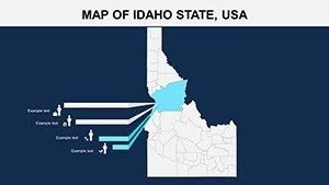 USA State Idaho Counties PowerPoint Maps Template
