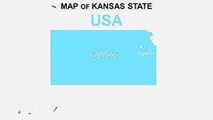 USA State Kansas Counties PowerPoint Maps Template