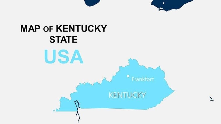 USA Kentucky Counties PowerPoint Maps Template
