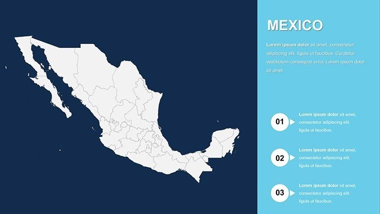 Mexico PowerPoint Maps Presentation Template: Download PPT