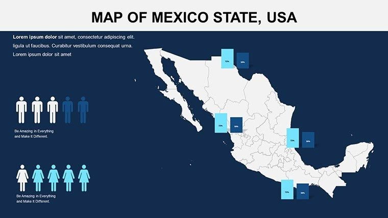 Mexico PowerPoint Maps Presentation Template: Download PPT