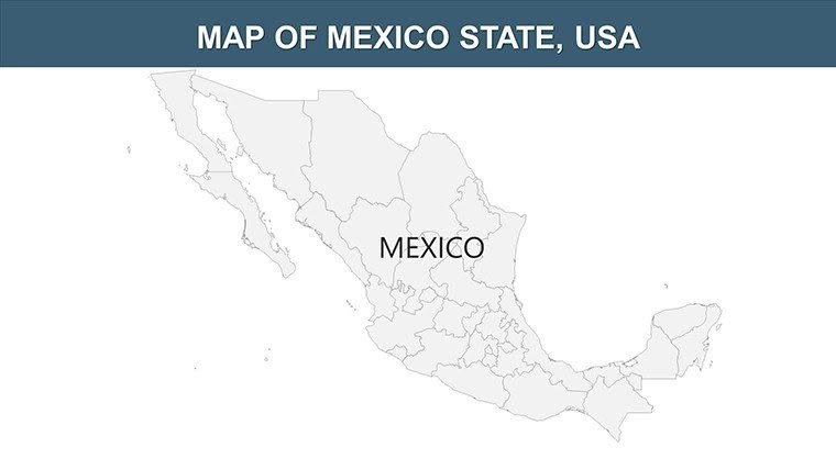 Mexico PowerPoint Maps Presentation Template: Download PPT