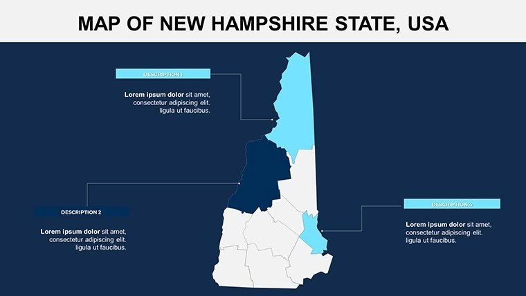 New Hampshire USA PowerPoint Maps Presentations: Download PPT