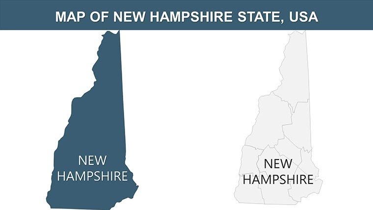 New Hampshire USA PowerPoint Maps Presentations: Download PPT