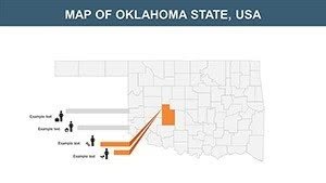 US State: Oklahoma PowerPoint Map Template for Presentation