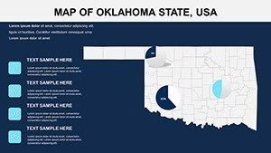 US State: Oklahoma PowerPoint Map Template for Presentation