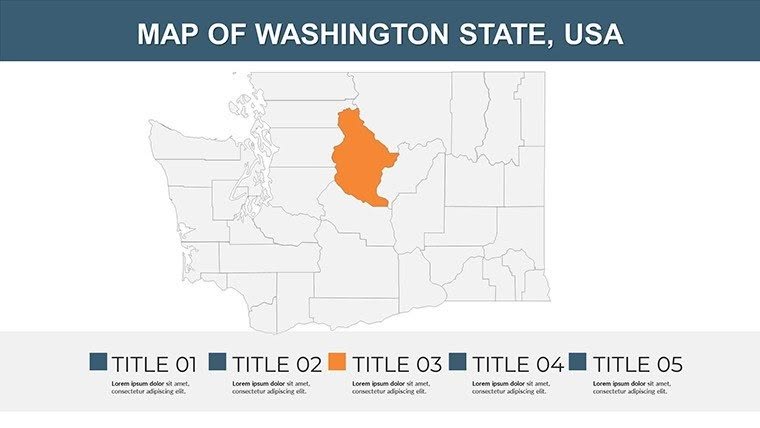 Washington USA PowerPoint Maps: Download PPT
