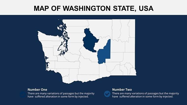 Washington USA PowerPoint Maps: Download PPT