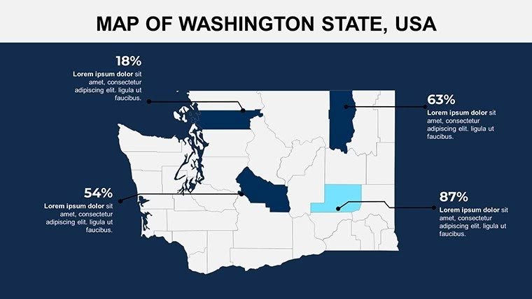 Washington USA PowerPoint Maps: Download PPT
