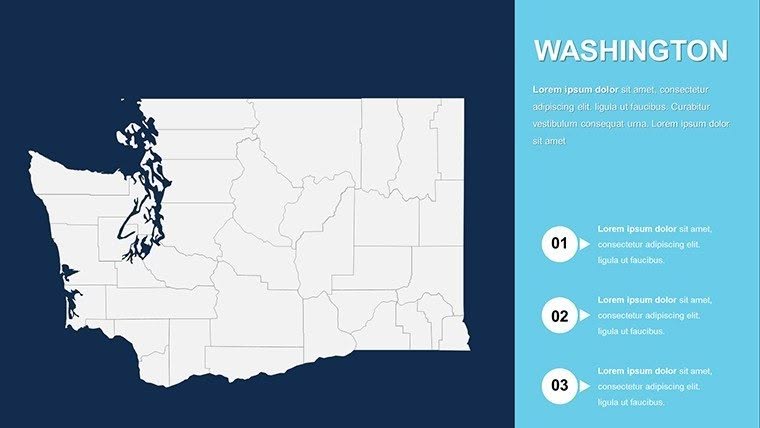 Washington USA PowerPoint Maps: Download PPT
