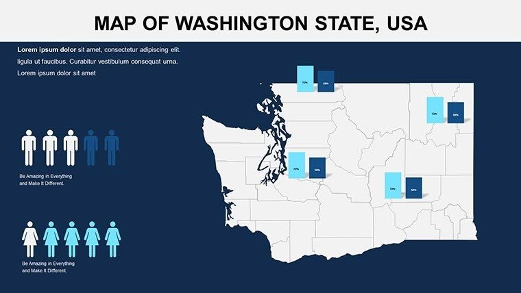 Washington USA PowerPoint Maps: Download PPT