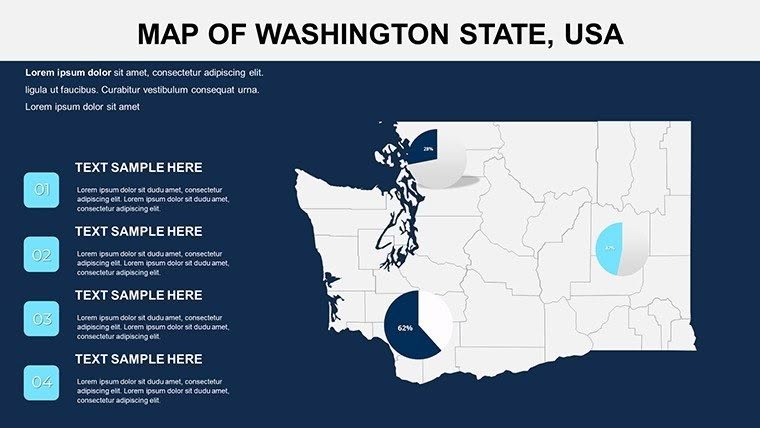 Washington USA PowerPoint Maps: Download PPT