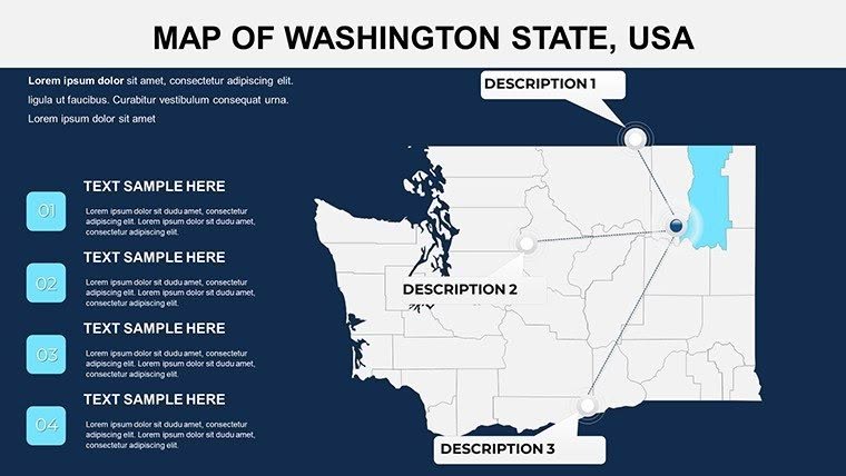 Washington USA PowerPoint Maps: Download PPT