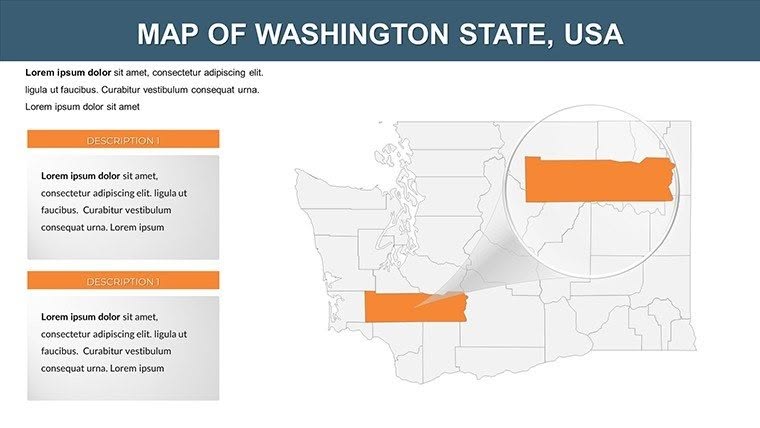 Washington USA PowerPoint Maps: Download PPT