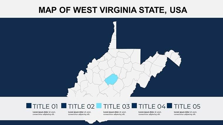 West Virginia USA PowerPoint Maps Template - Presentation