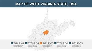 West Virginia USA PowerPoint Maps Template - Presentation