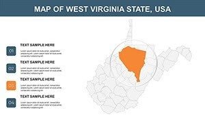 West Virginia USA PowerPoint Maps Template - Presentation