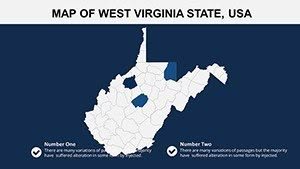 West Virginia USA PowerPoint Maps Template - Presentation