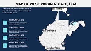 West Virginia USA PowerPoint Maps Template - Presentation