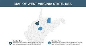 West Virginia USA PowerPoint Maps Template - Presentation