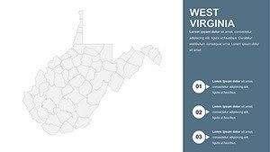 West Virginia USA PowerPoint Maps Template - Presentation
