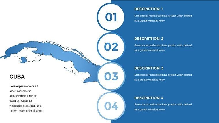 Cuba PowerPoint Maps Template: Download PPT
