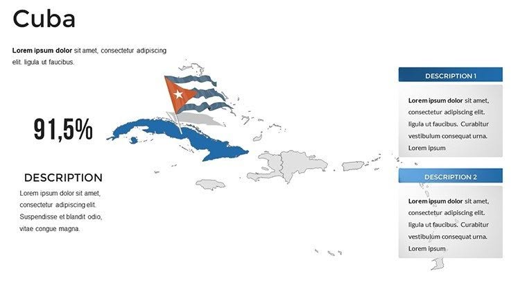 Cuba PowerPoint Maps Template: Download PPT