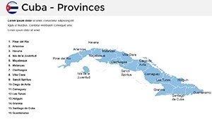 Cuba PowerPoint Maps Template: Download PPT