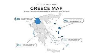 Greece PowerPoint Maps Template - Presentation