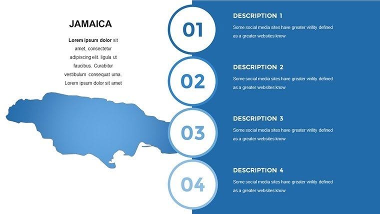 Jamaica PowerPoint Maps: Presentation Template