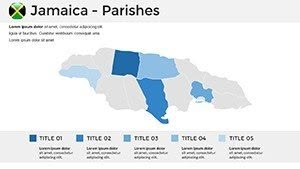 Jamaica PowerPoint Maps: Presentation Template